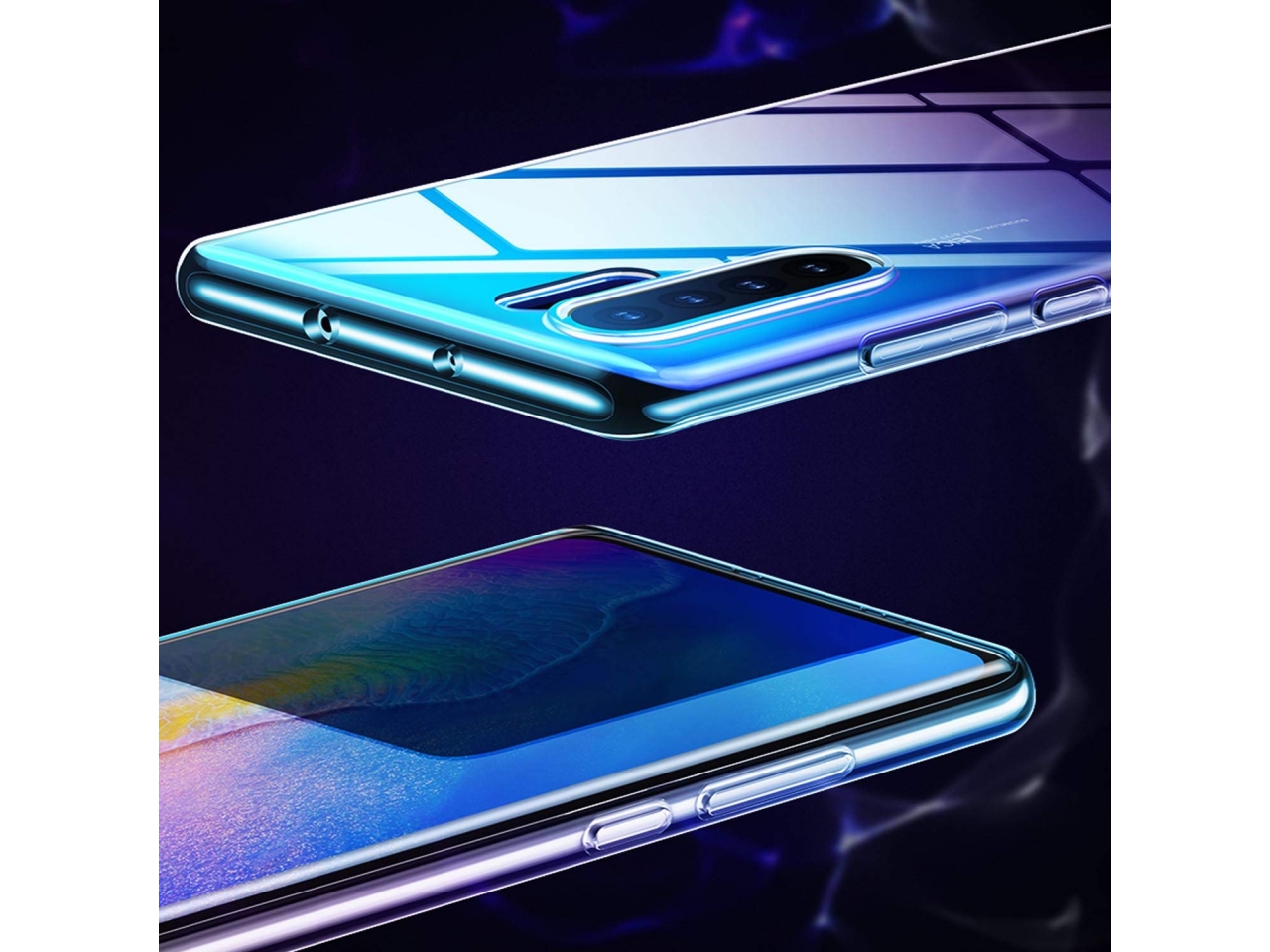 Huawei P30 Pro Gummi TPU Hülle flexibel transparent thin clear case ...