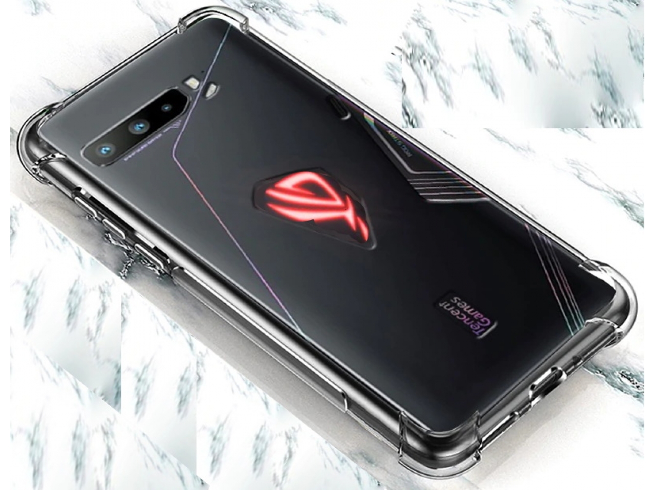 Asus ROG Phone 3 Gummi Hülle flexibel dünn transparent thin clear case ...