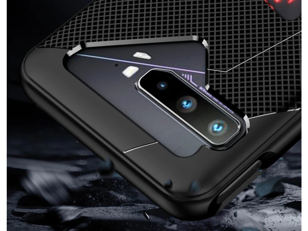 Asus ROG Phone 3 Stealth Gummi Hülle TPU Case Cover flexibel schwarz ...