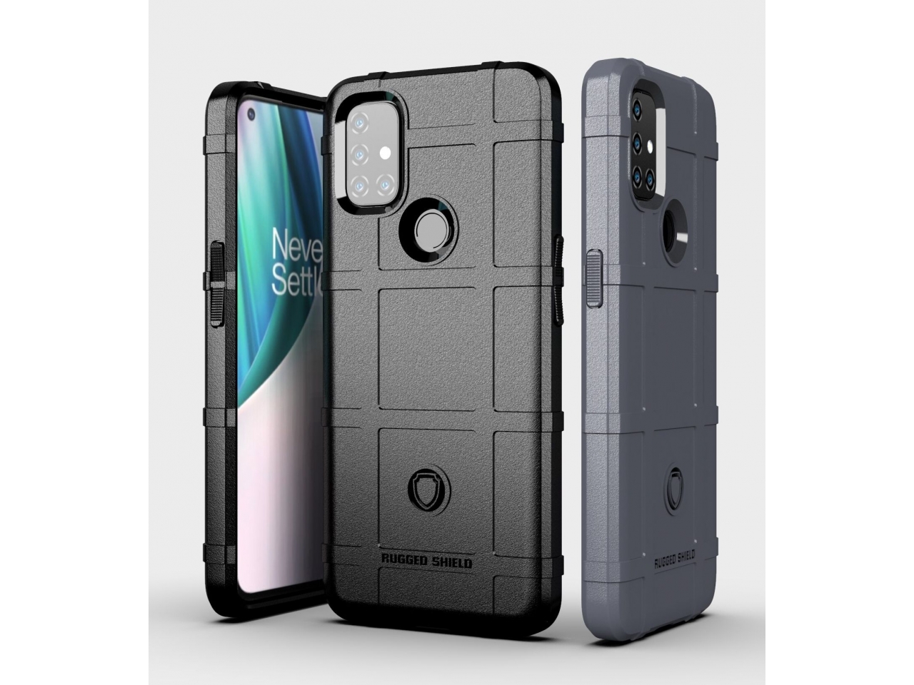 OnePlus Nord N10 5G Rugged Shield Case Hülle Anti-Shock Cover schwarz online bestellen