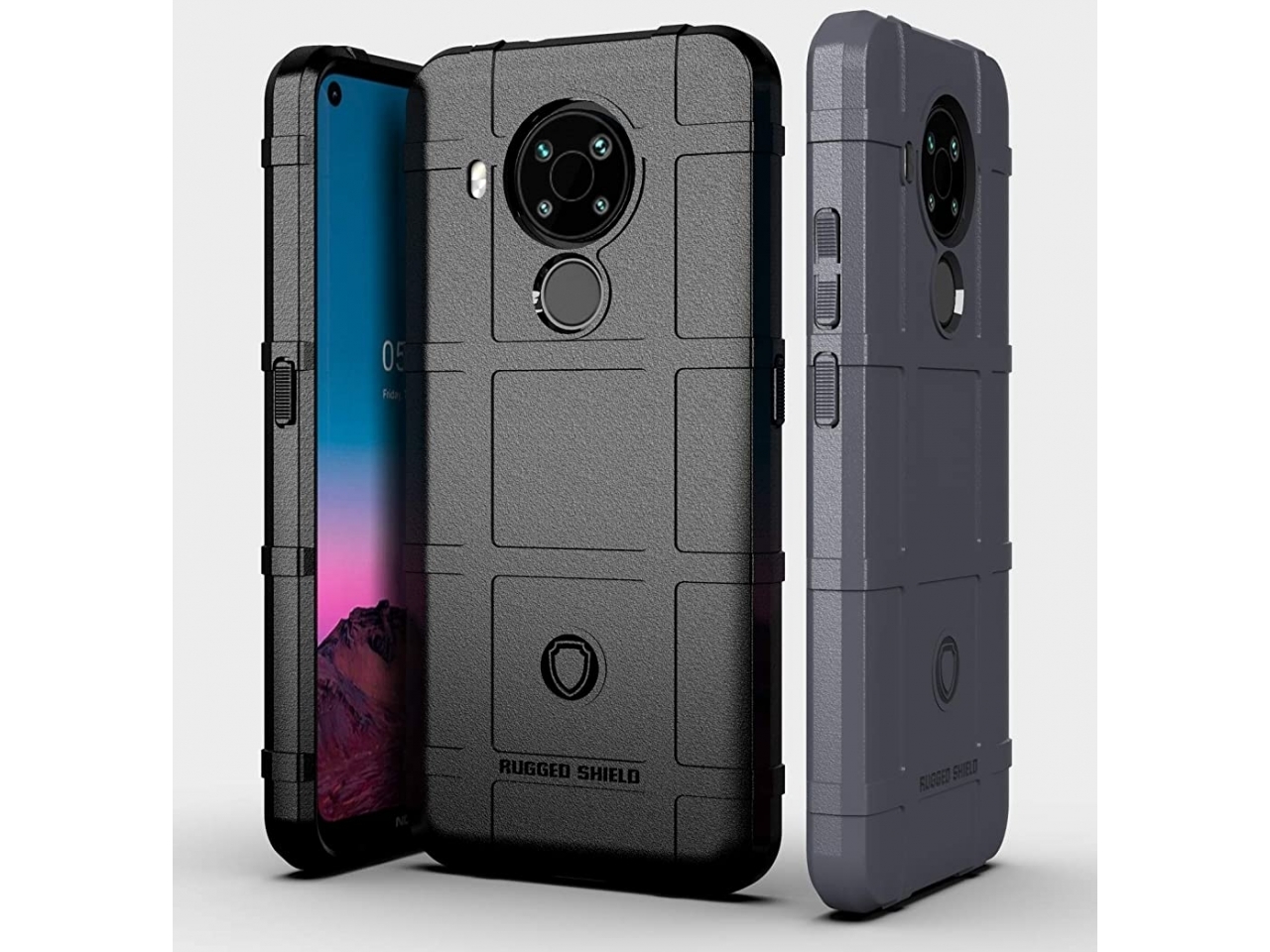 Nokia 5.4 Rugged Shield Case Hülle Anti-Shock Cover schwarz online ...