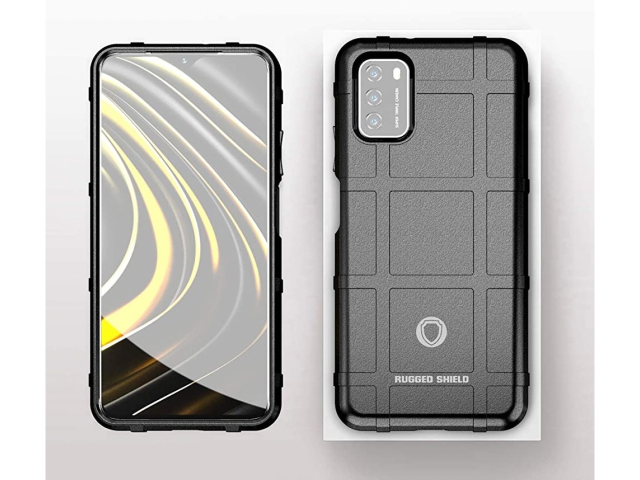 Xiaomi Poco M3 Rugged Shield Case Hülle Anti-Shock Cover schwarz online ...