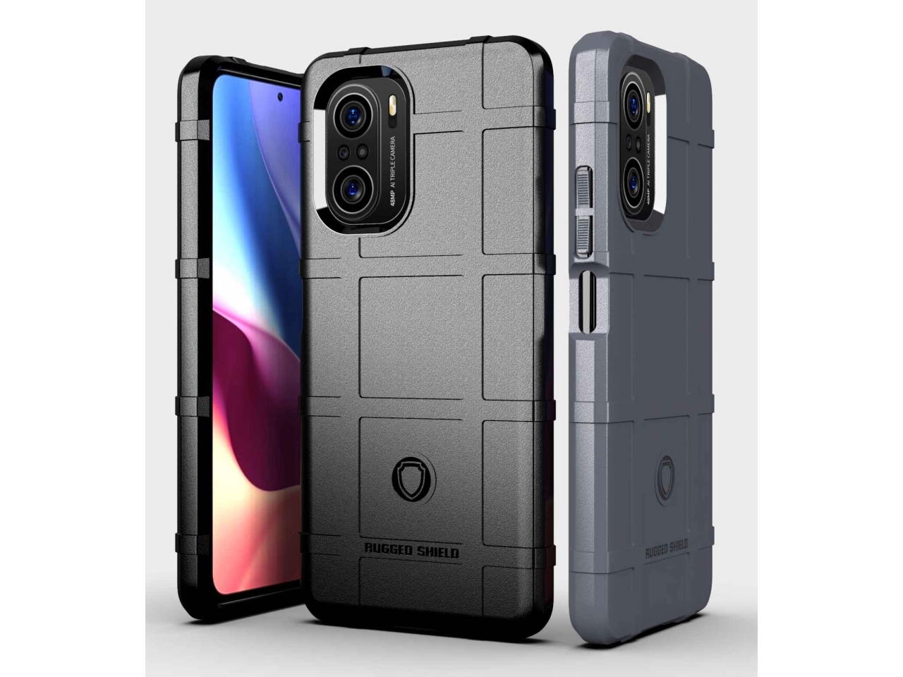 Xiaomi Poco F3 Rugged Shield Case Hülle Anti-Shock Cover schwarz online ...