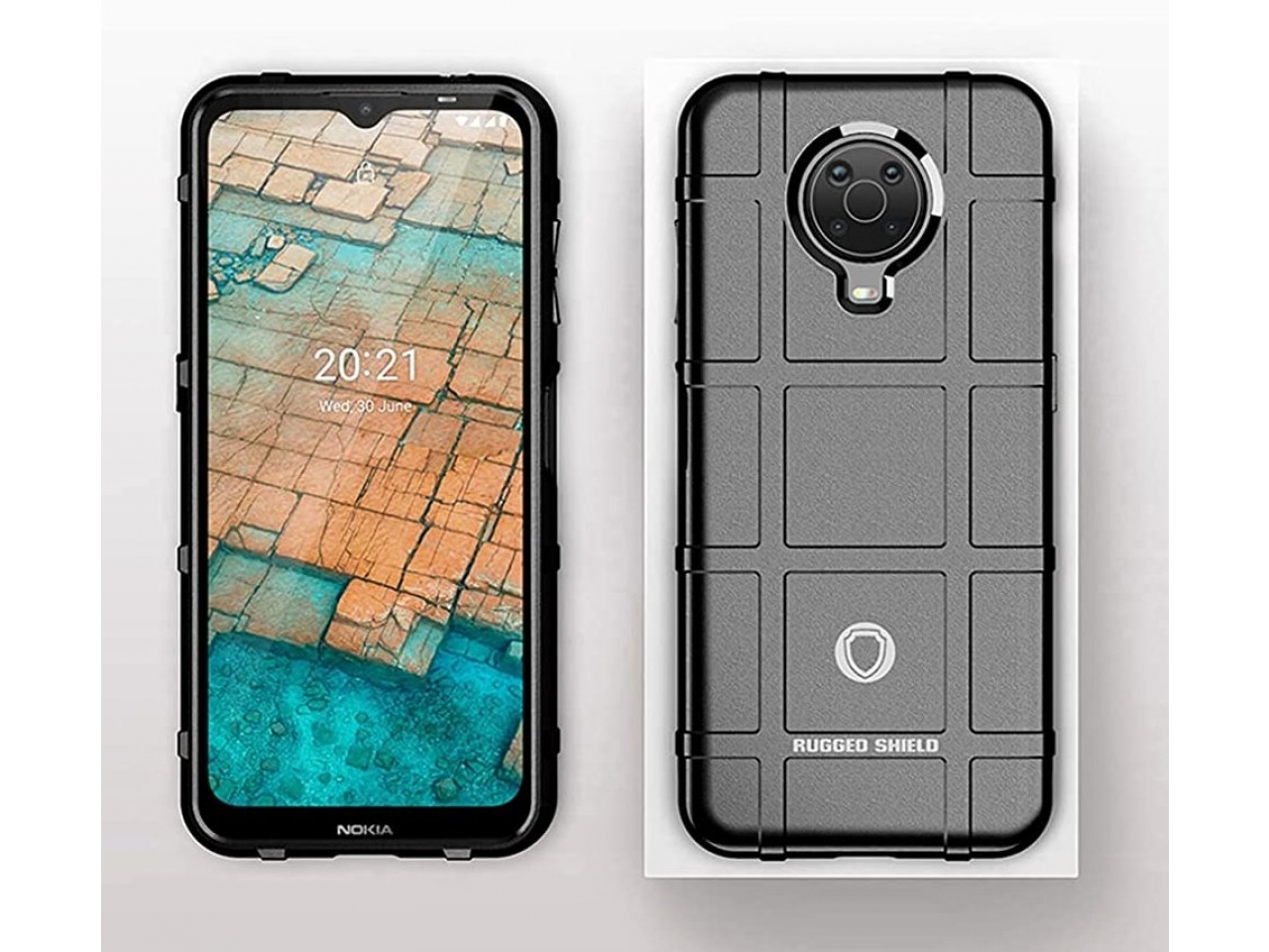 Nokia G10 Rugged Shield Case Hülle Anti-Shock Cover navy blau online ...