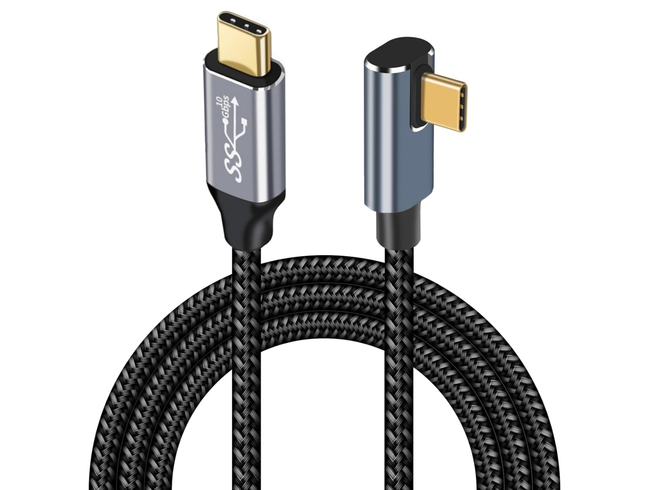 USB C Kabel 90 Grad Winkel Flach 1 Meter Data & Charge
