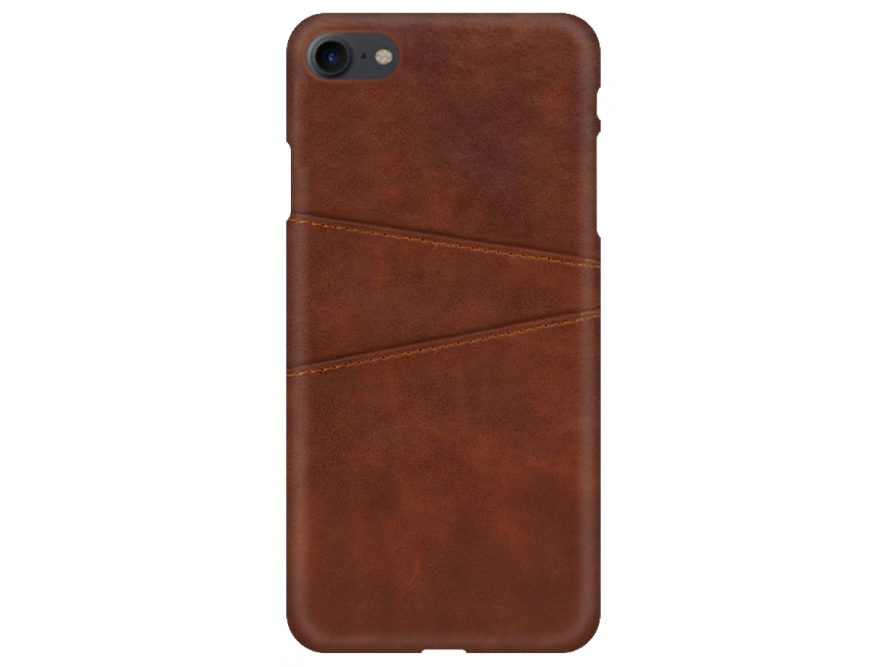 iPhone SE 2020 Leder Case Hülle für Bank und Kreditkarten Etui braun ...